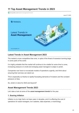 Common Asset Management Trends in 2023 - Tranquil Business Software ...