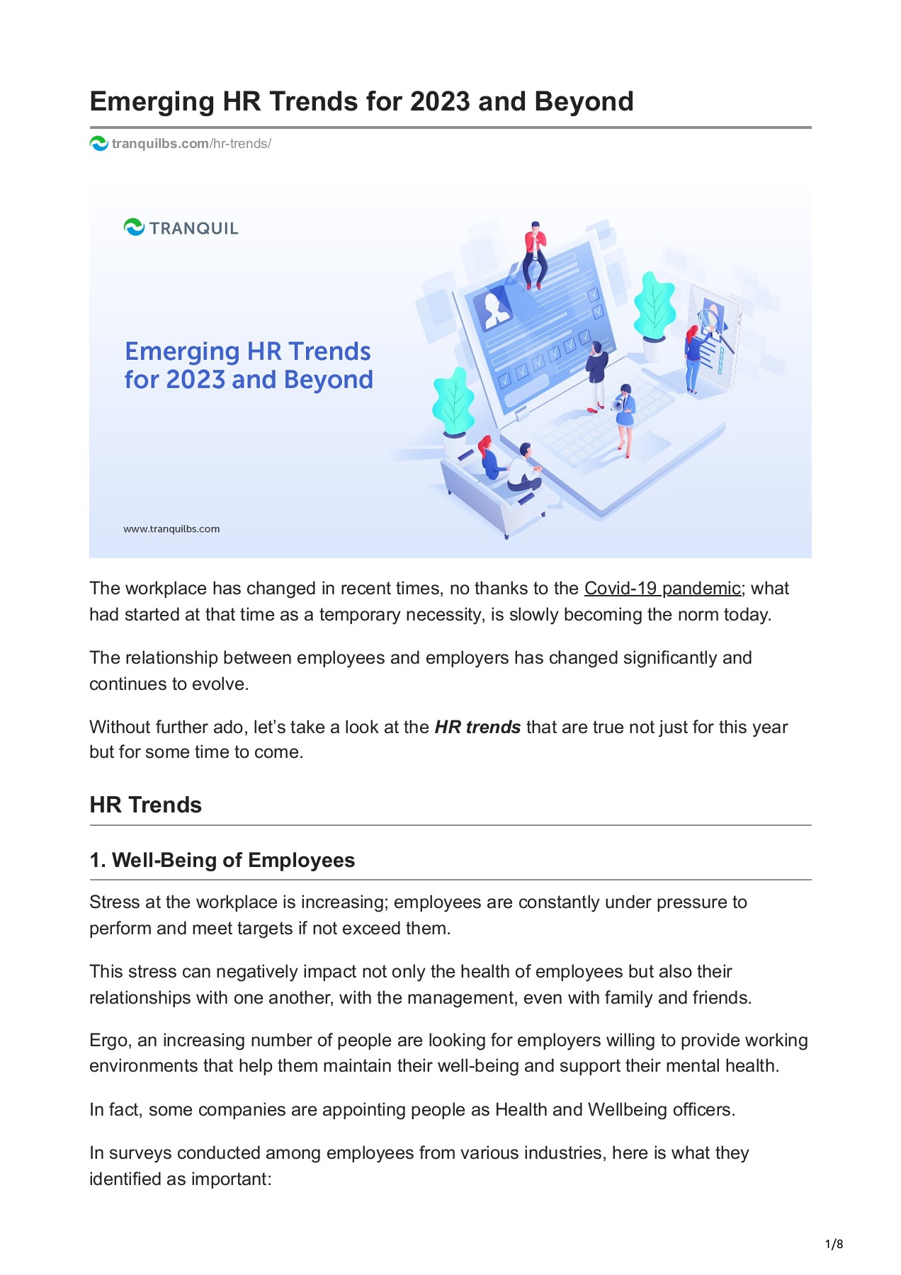 Emerging HR Trends for 2023 and Beyond - Tranquil Business Software ...