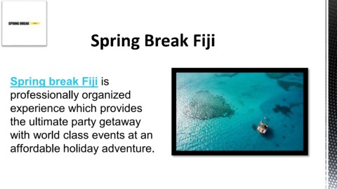 Spring Break Fiji