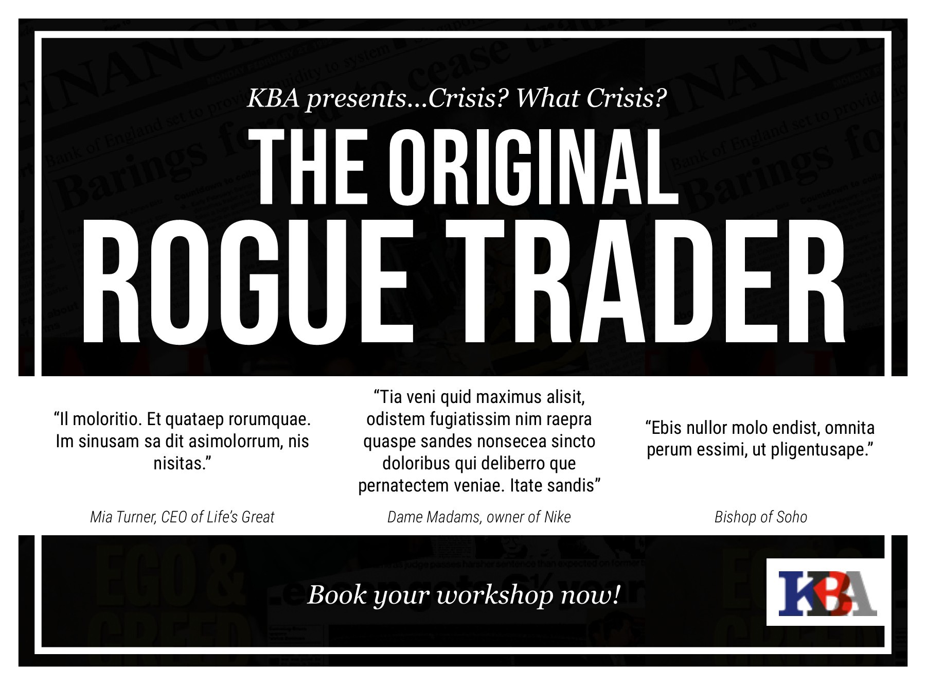 Nick Leeson Seminar book - mia - Page 1 - 10 | Flip PDF Online | PubHTML5