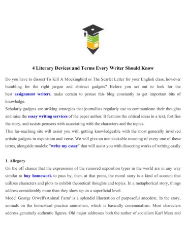 4 Literary Devices and Terms Every Writer Should Know