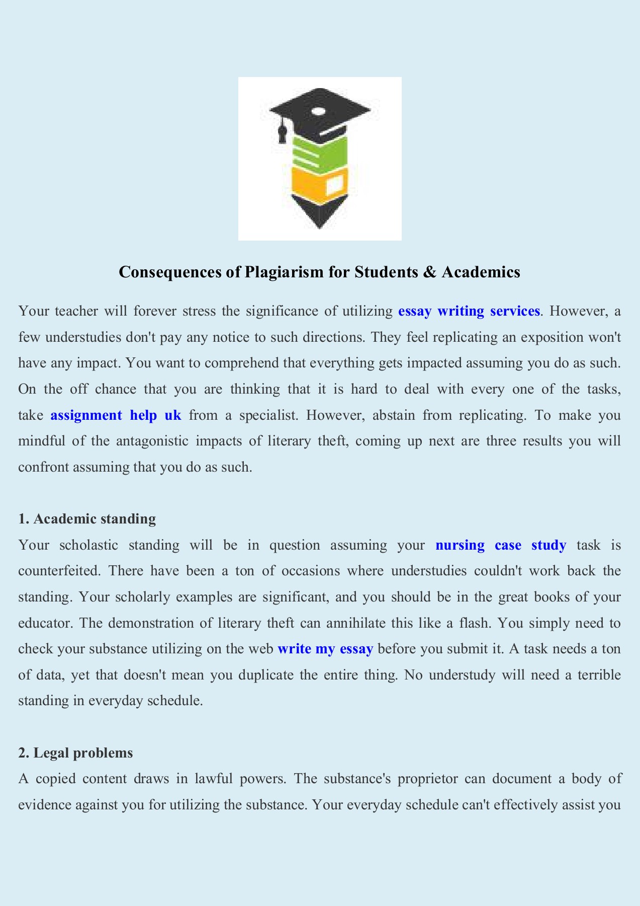 Consequences of Plagiarism for Students And Academics - David Walker ...