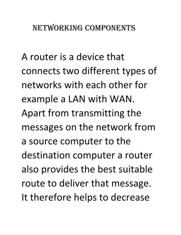Networking Components