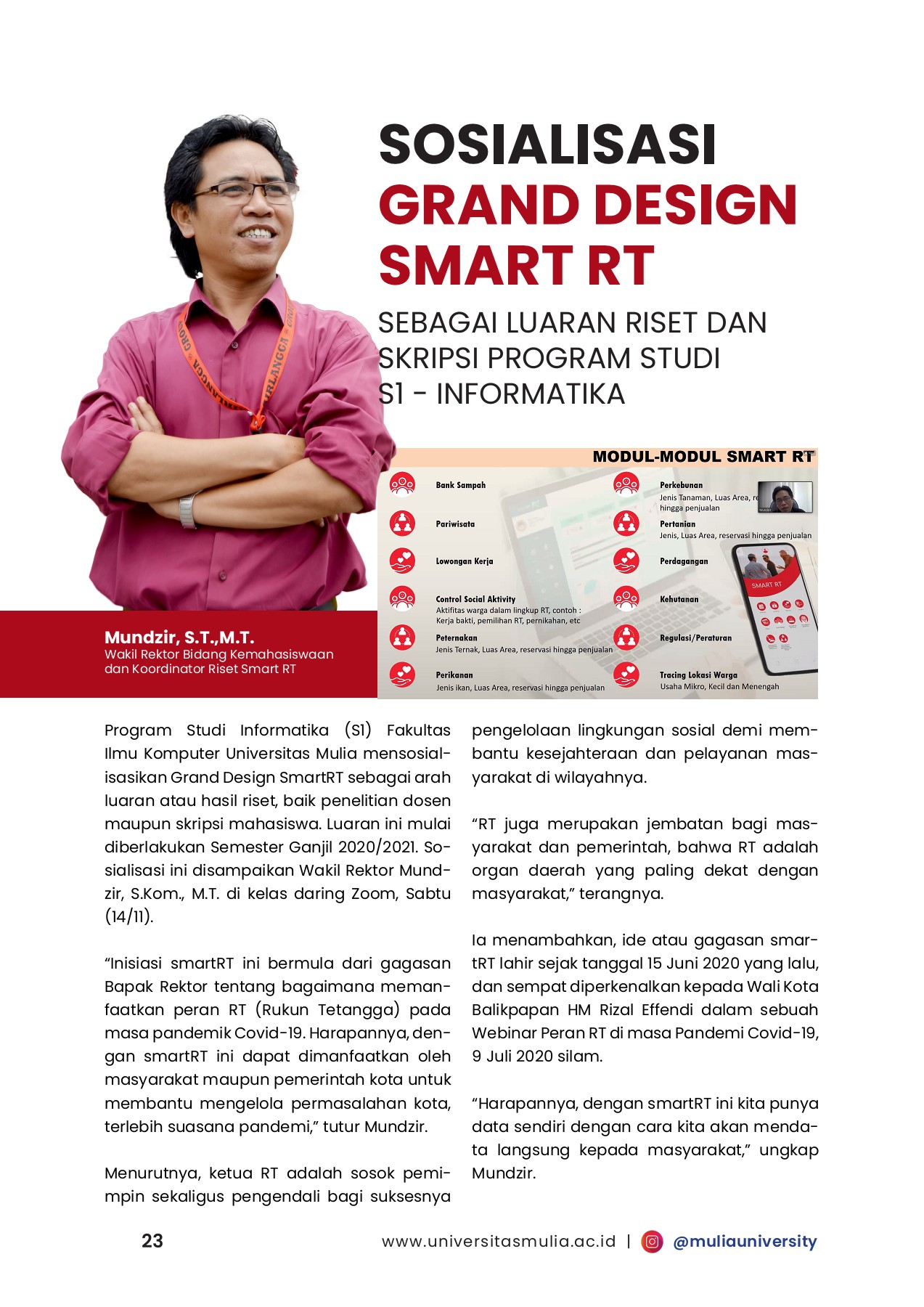 STUDY IN MULIA UNIVERSITY - Biro Media UM - Page 23 | Flip PDF Online ...