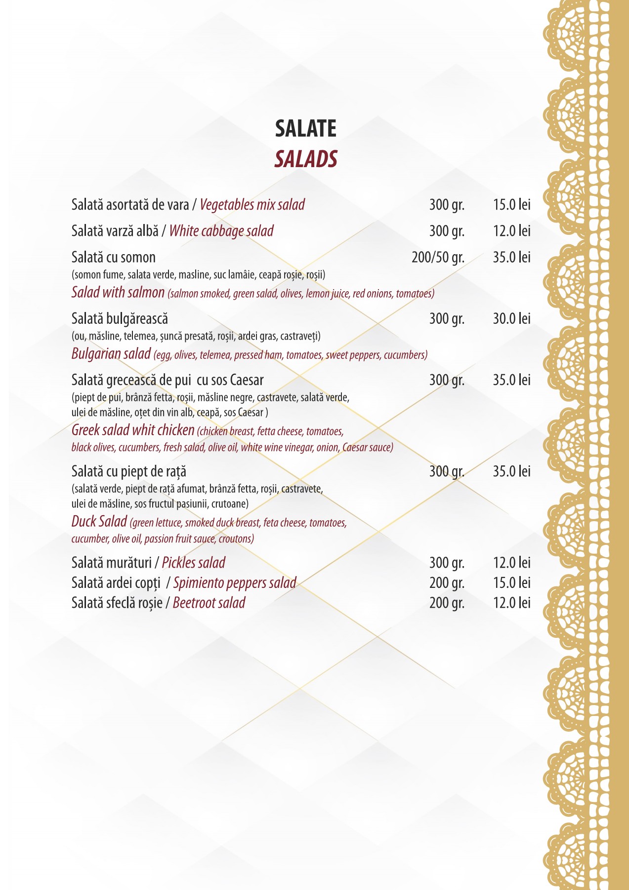 meniu restaurant mai 2022 - admin - Pagină 13 | PDF Online | PubHTML5