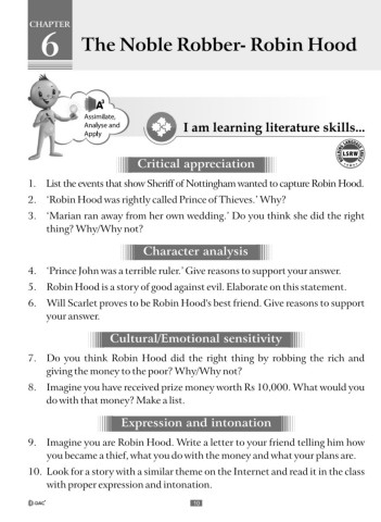 6 G4_WB_Eng_Lit_Ch_6_The Noble Robber- Robin Hood