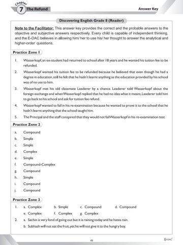 Grade8 Answer Key English Ch7