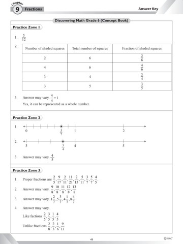 Grade6 Answer Key Math Ch9
