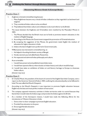 Grade8 Answer Key SST Ch8