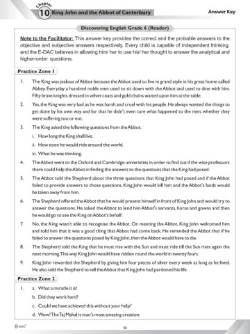 Grade6 Answer Key English Ch10
