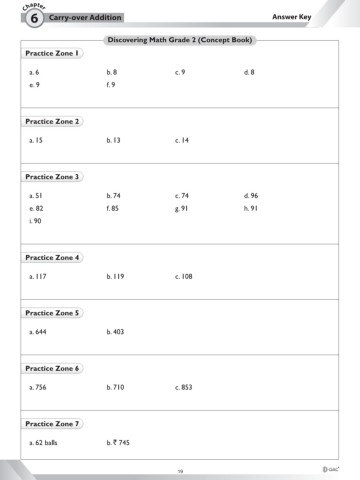 Grade2 Answer Key Math Ch6