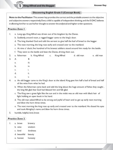Grade5 Answer Key English Ch1