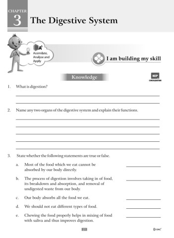 G5_WB_Science_Ch-3 The Digestive System