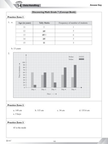 Grade7 Answer Key Math Ch14