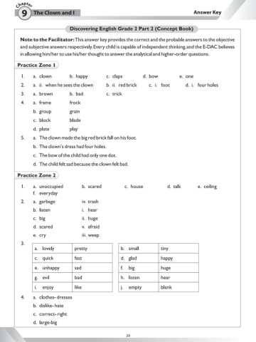 Grade2 Answer Key English Ch9