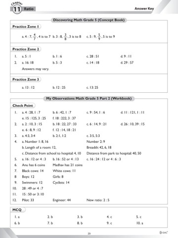 Grade5 Answer Key Math Ch11