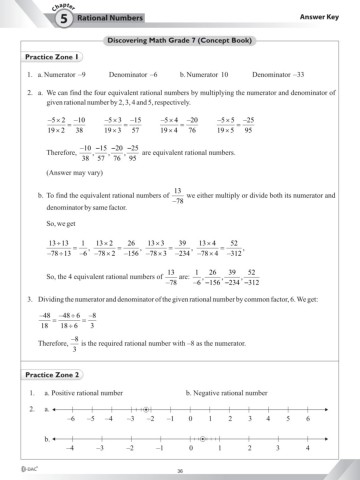 Grade7 Answer Key Math Ch5