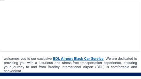 BDL Airport Black Car Service