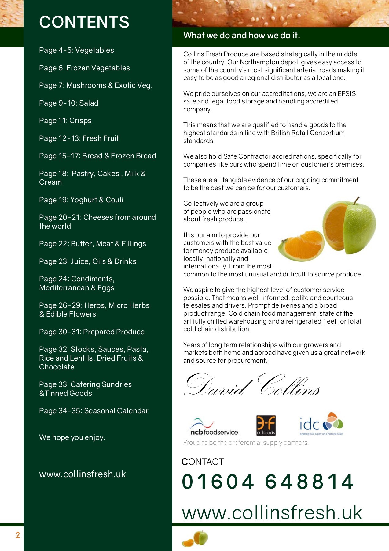 Collins Fresh Brochure-2018 - marketing - Page 2 | Flip PDF Online ...