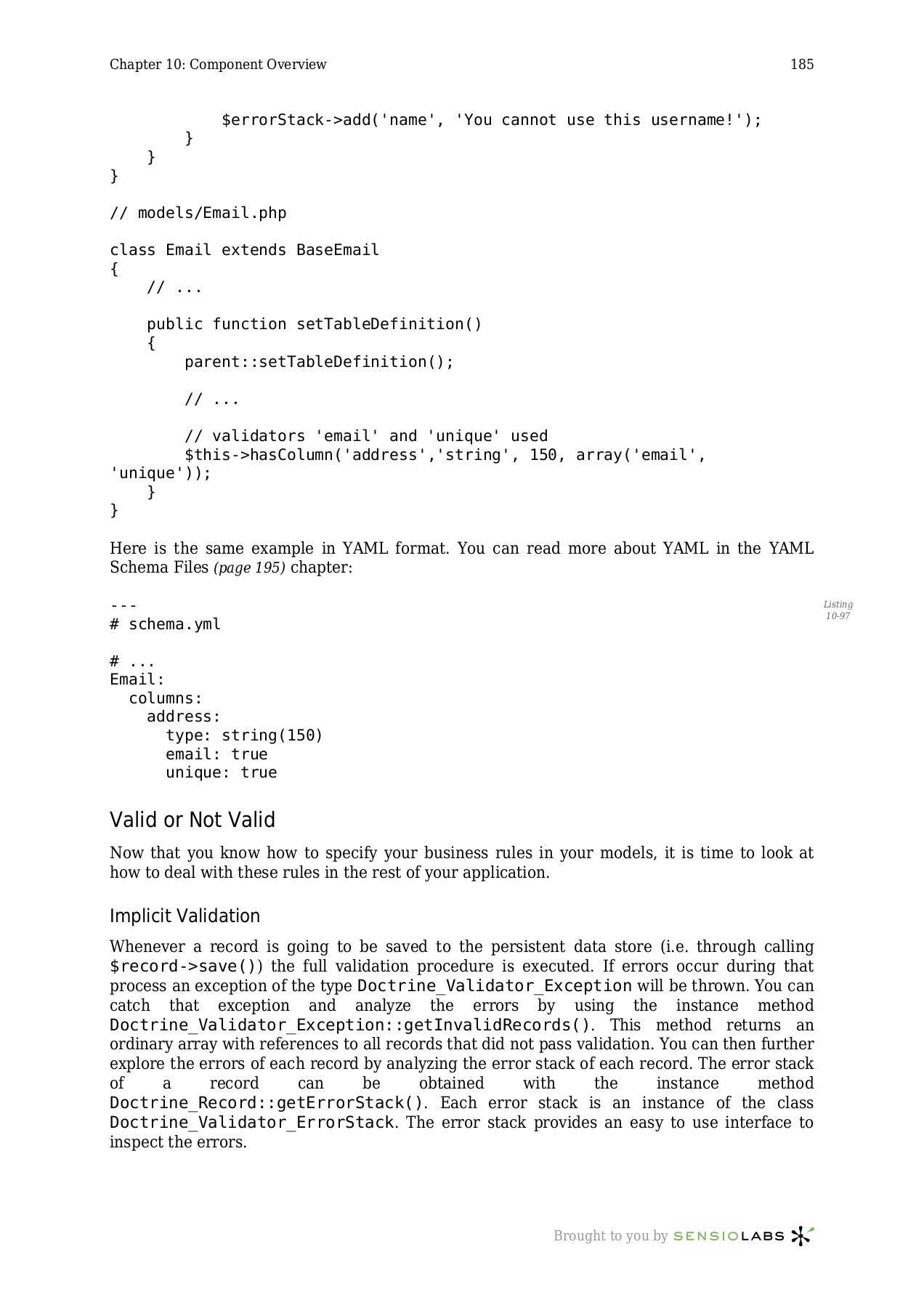 Doctrine_manual-1-2-en - aaaa83 - Page 185 | Flip PDF Online | PubHTML5