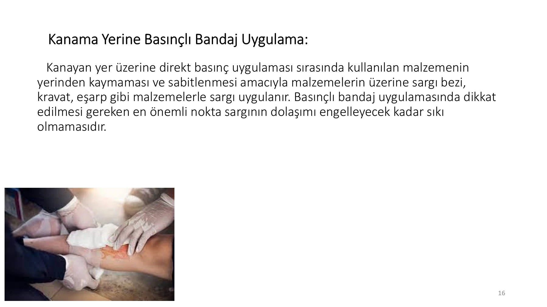 KANAMA VE YARALANMALARDA İLK YARDIM - Hicran Güler - Page 16 | Flip PDF ...