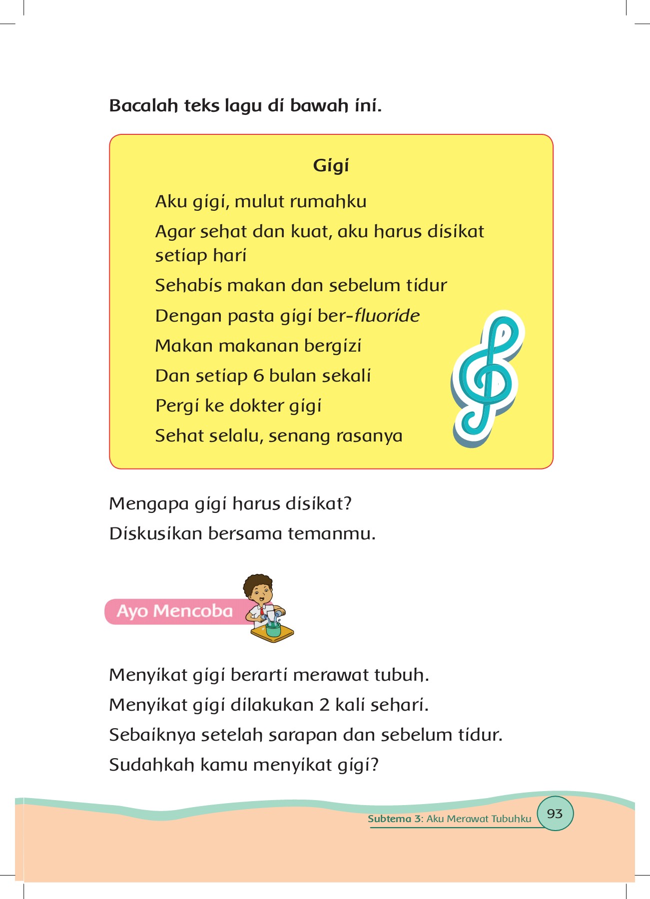 Buku Siswa Kelas 1. Tema 1. Diriku - dianlenteraedukasi - Halaman 100 ...