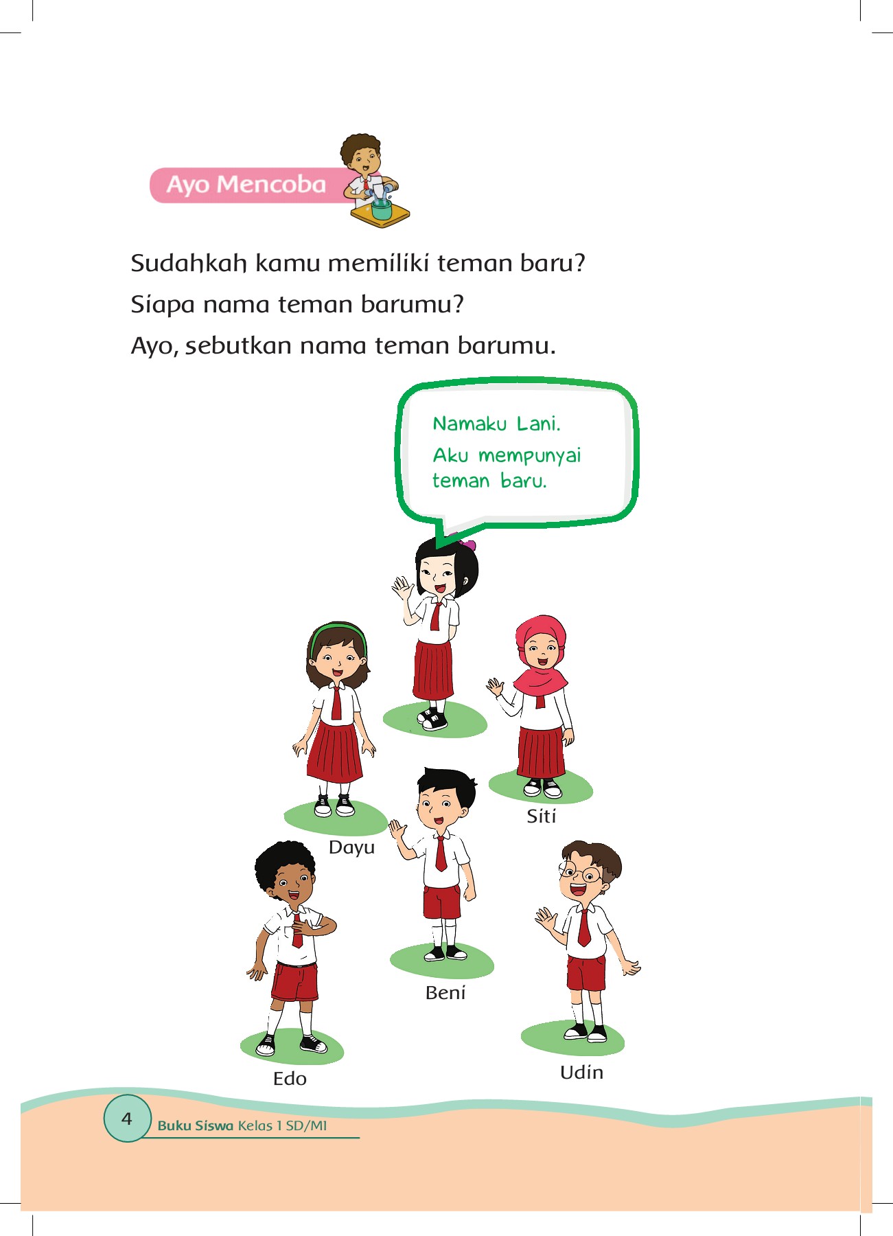 Buku Siswa Kelas 1. Tema 1. Diriku - dianlenteraedukasi - Halaman 11 ...