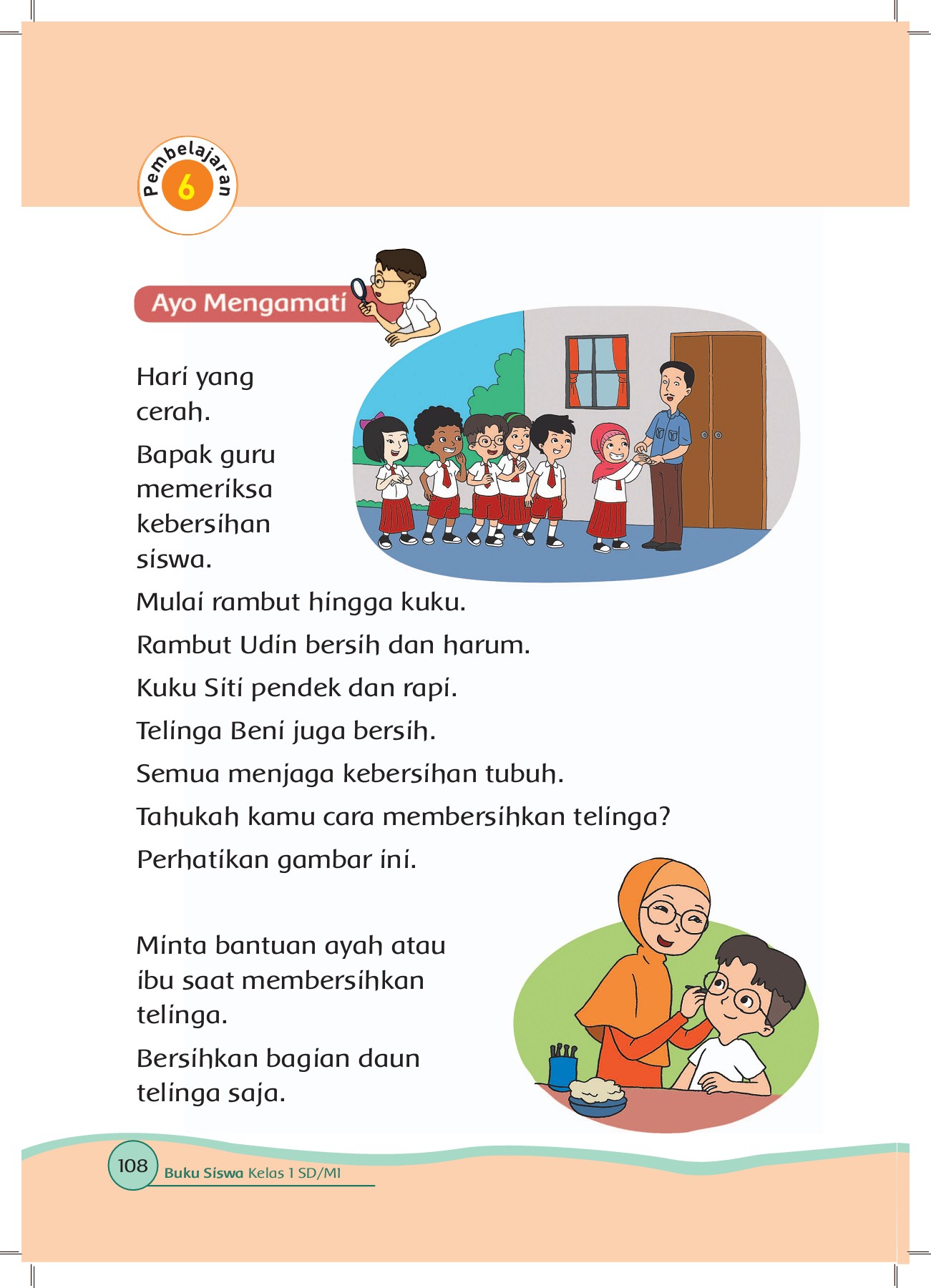 Buku Siswa Kelas 1. Tema 1. Diriku - dianlenteraedukasi - Halaman 115 ...