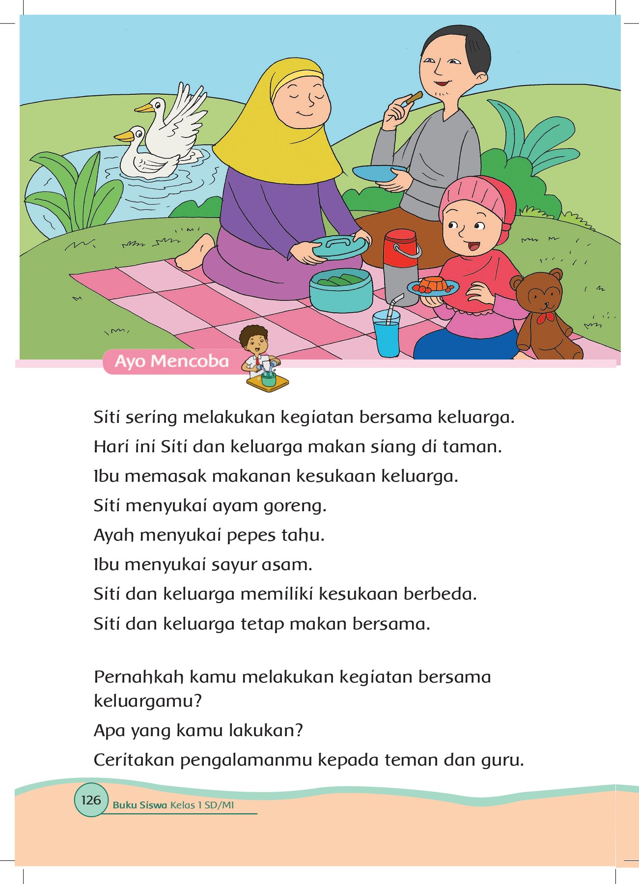 Buku Siswa Kelas 1. Tema 1. Diriku - dianlenteraedukasi - Halaman 133 ...