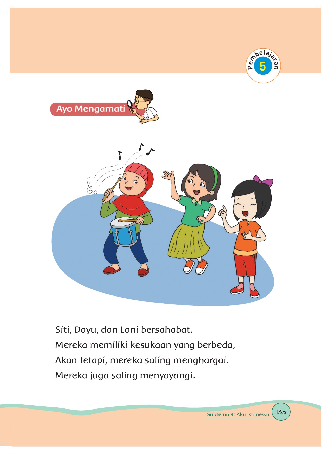 Buku Siswa Kelas 1. Tema 1. Diriku - dianlenteraedukasi - Halaman 142 ...