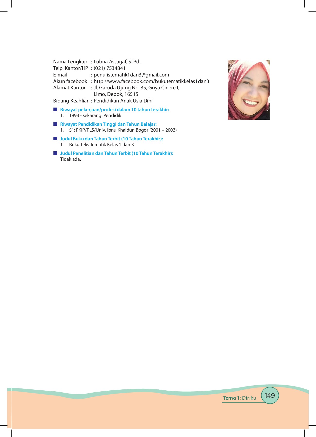 Buku Siswa Kelas 1. Tema 1. Diriku - dianlenteraedukasi - Halaman 156 ...