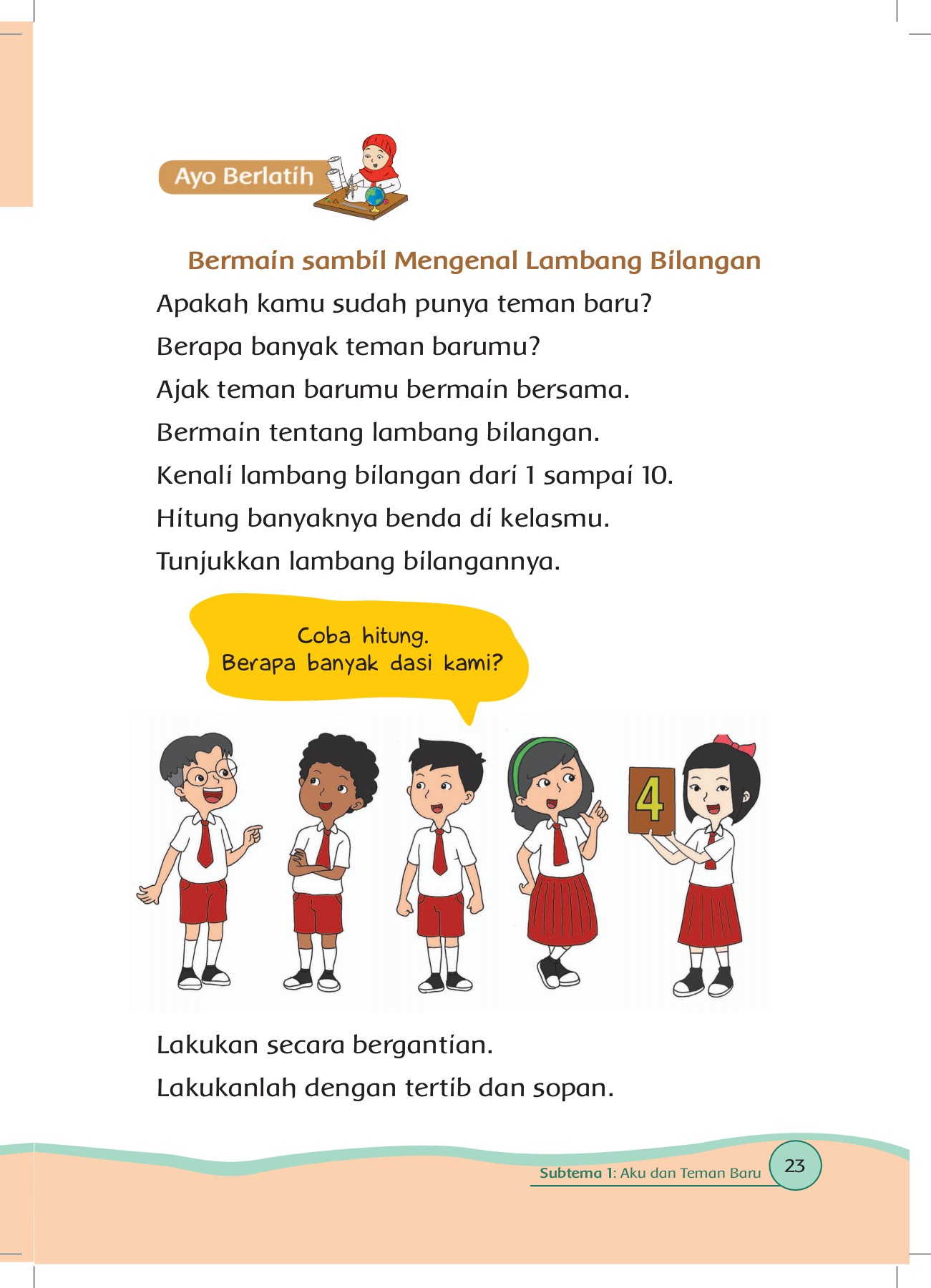 Buku Siswa Kelas 1. Tema 1. Diriku - dianlenteraedukasi - Halaman 30 ...