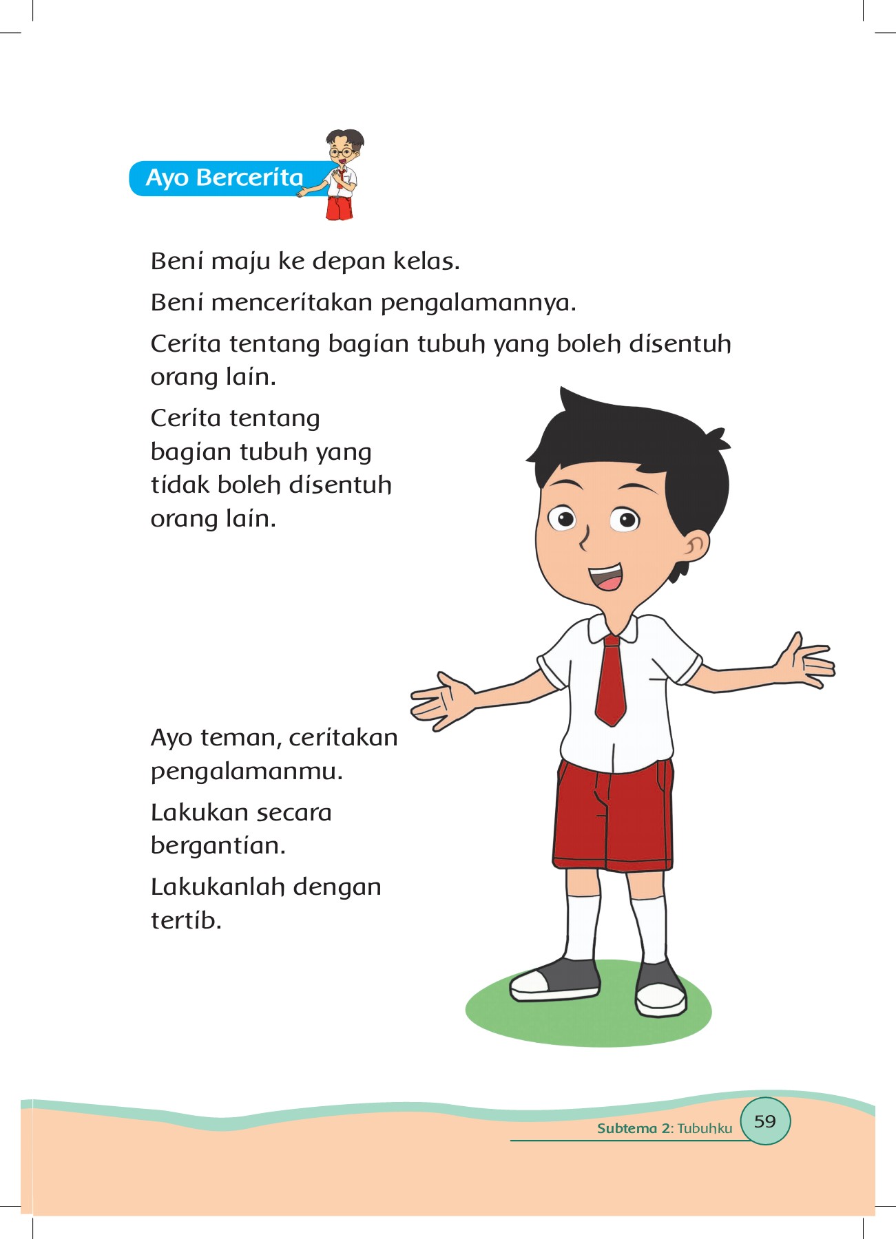 Buku Siswa Kelas 1. Tema 1. Diriku - dianlenteraedukasi - Halaman 66 ...