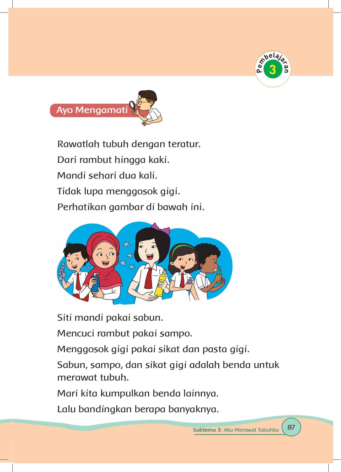 Buku Siswa Kelas 1. Tema 1. Diriku - dianlenteraedukasi - Halaman 94 ...