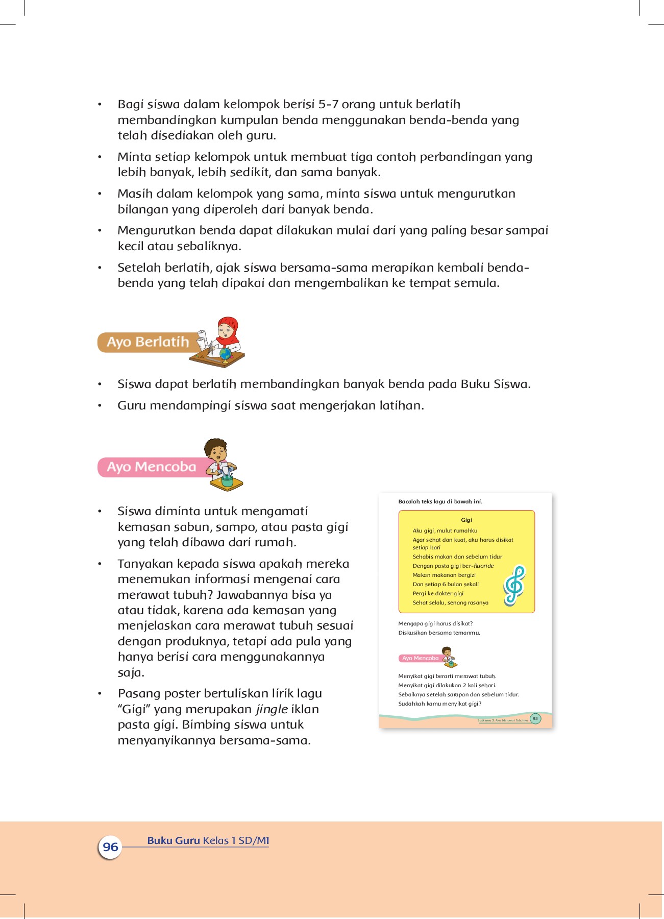 Buku Guru Kelas 1. Tema 1. Diriku - dianlenteraedukasi - Halaman 113 ...