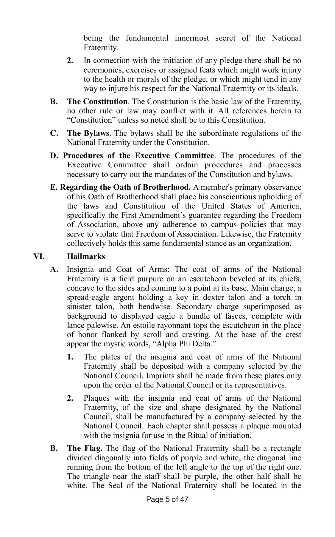 Constitution and Bylaws of Alpha Phi Delta (revised 2020) - Alpha Phi ...