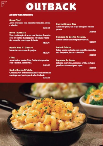 Outback Cardapio - Fabio Feliciano - Página 8 | PDF Online | PubHTML5