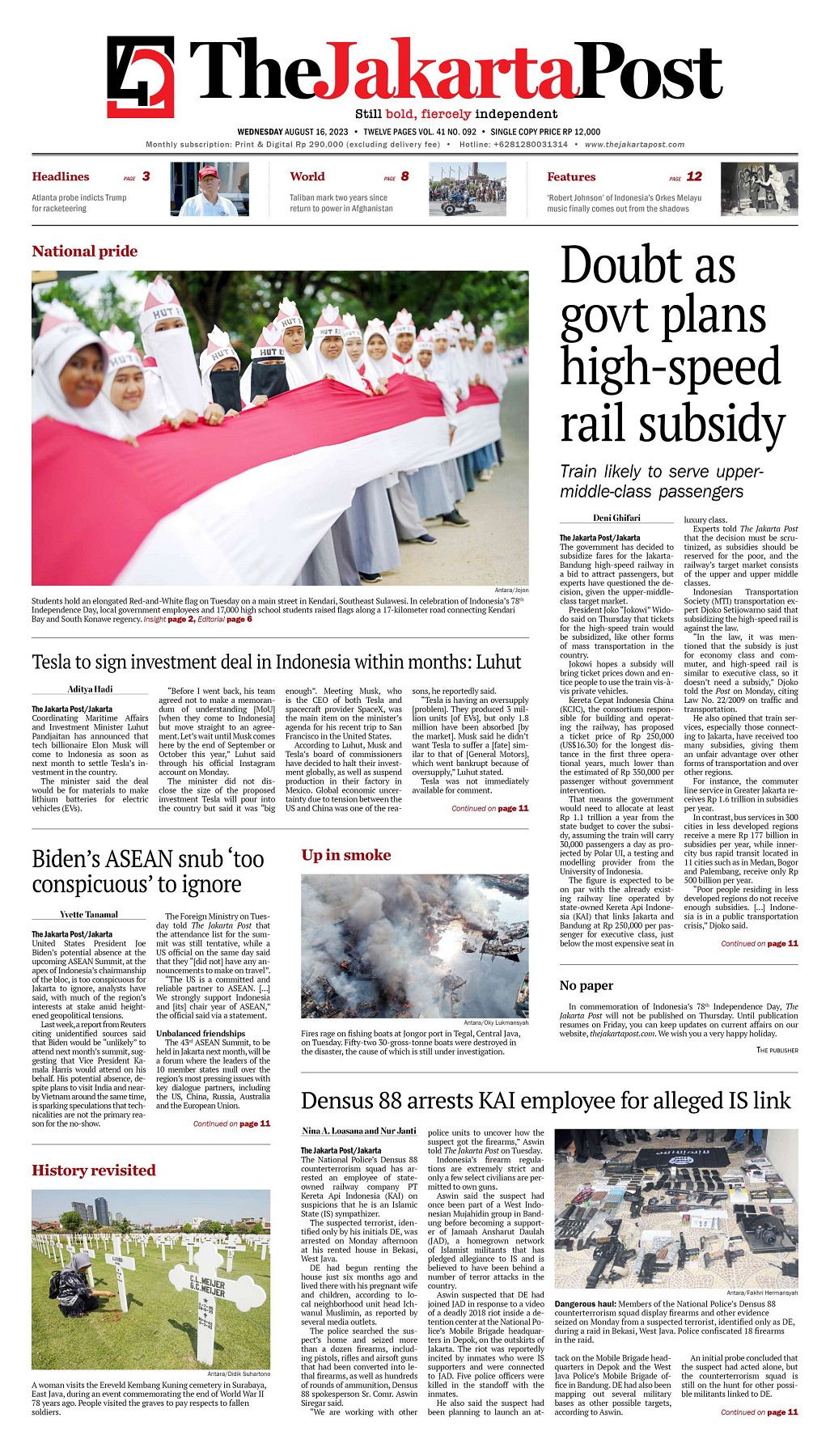 The Jakarta Post 16 Agustus 2023 - UMSBY - Page 1 - 0 | Flip PDF Online ...
