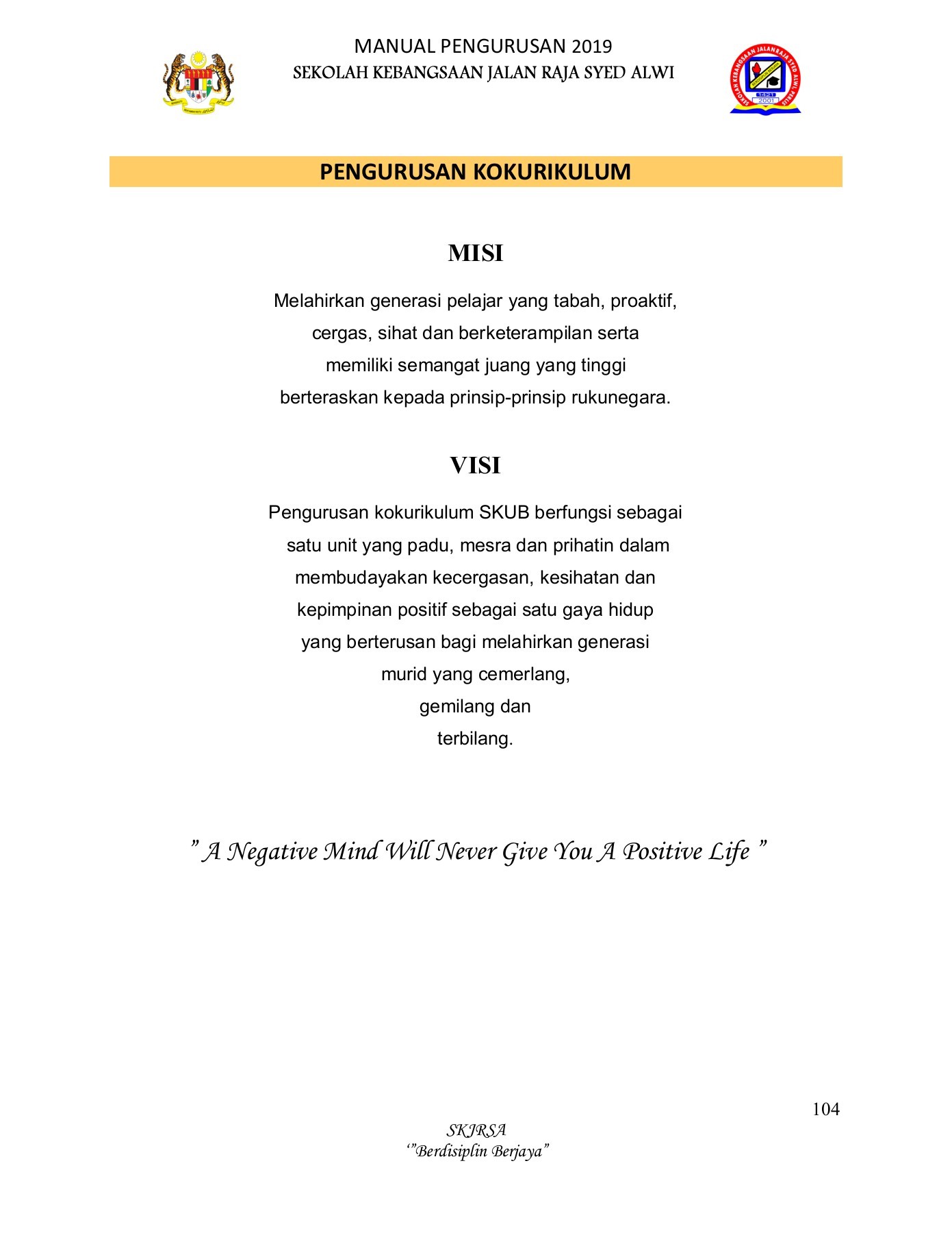 Manual Pengurusan 2019 - kca6311 - Muka Surat 106 | Membalik PDF Dalam talian | PubHTML5