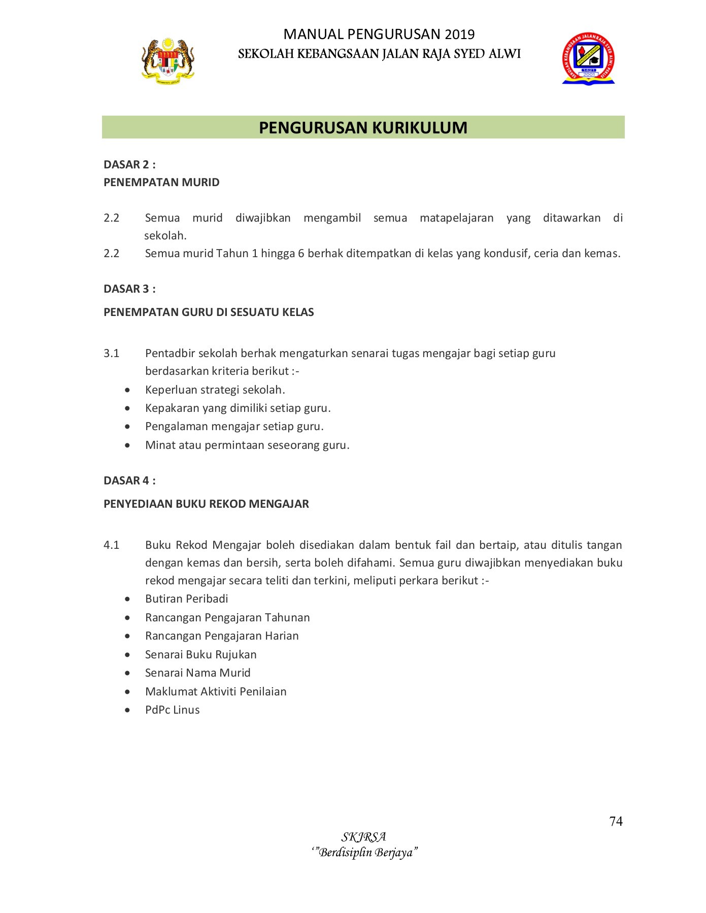 Manual Pengurusan 2019 - kca6311 - Muka Surat 75 | Membalik PDF Dalam talian | PubHTML5