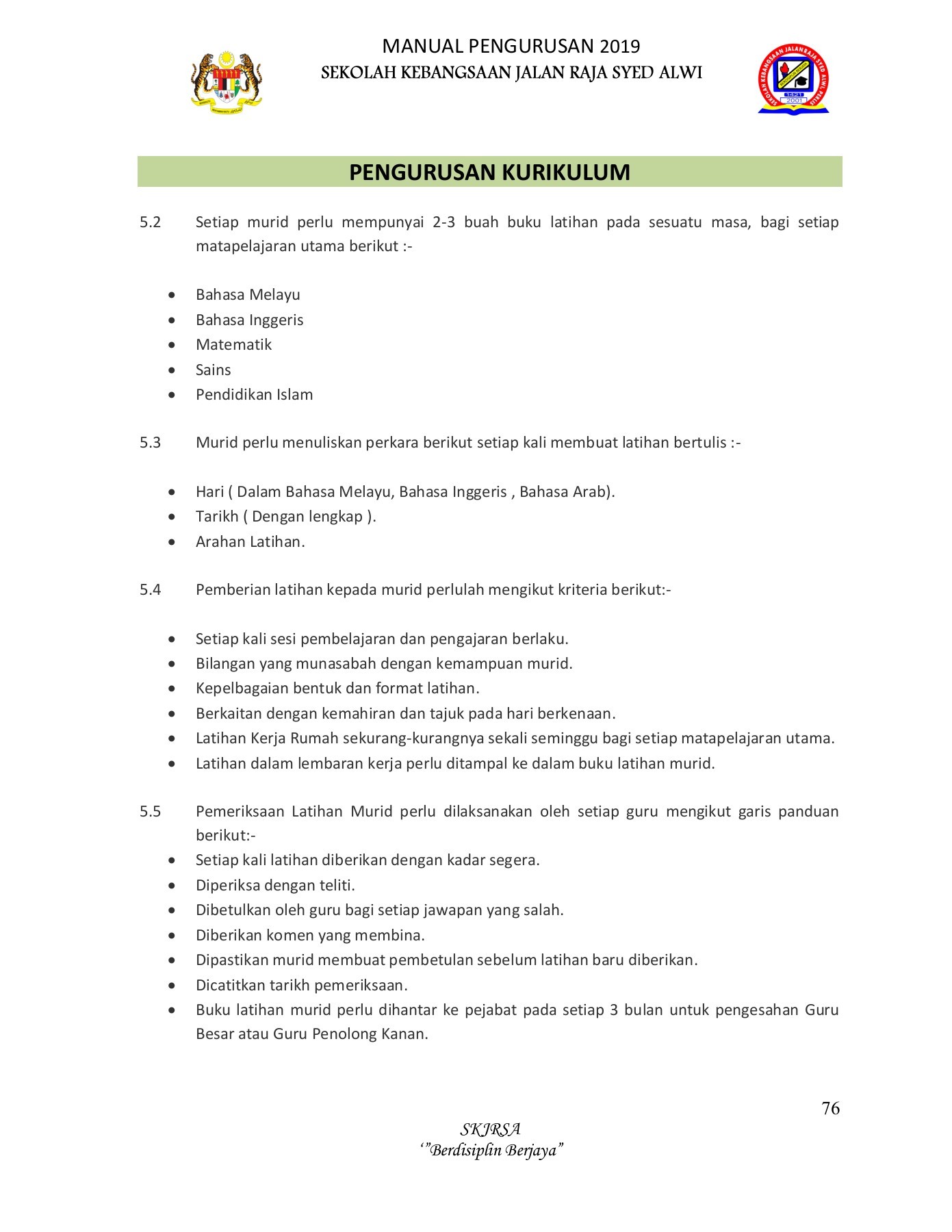 Manual Pengurusan 2019 - kca6311 - Muka Surat 77 | Membalik PDF Dalam talian | PubHTML5