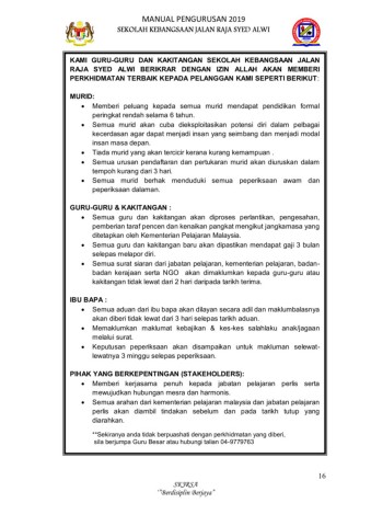 Manual Pengurusan 2019 - kca6311 - Muka Surat 16 | Membalik PDF Dalam talian | PubHTML5