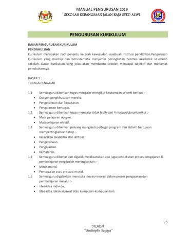 Manual Pengurusan 2019 - kca6311 - Muka Surat 74 | Membalik PDF Dalam talian | PubHTML5