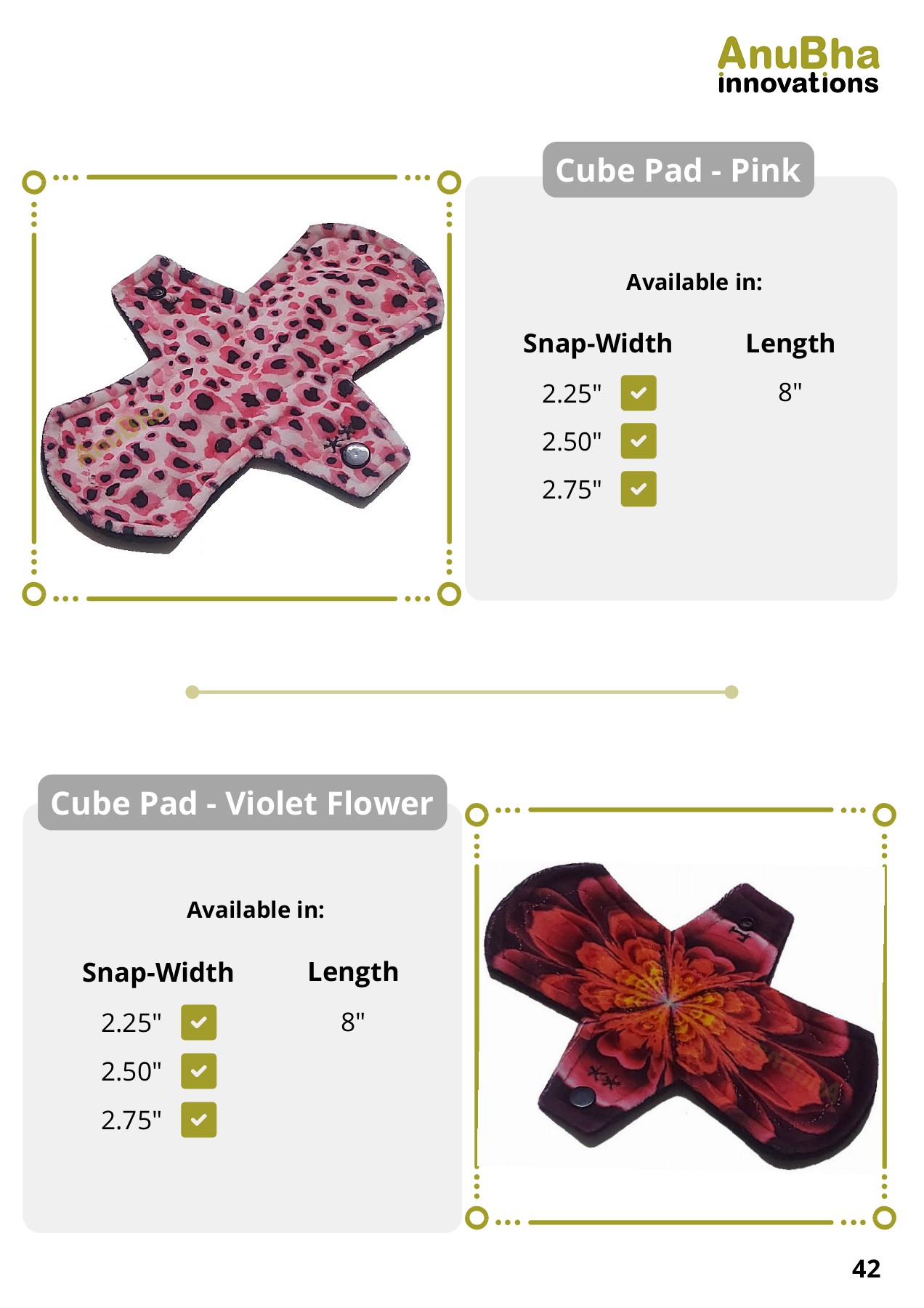 AnuBha Reusable Period Pad Catalog - Amit Agrey - Page 42 | Flip PDF ...