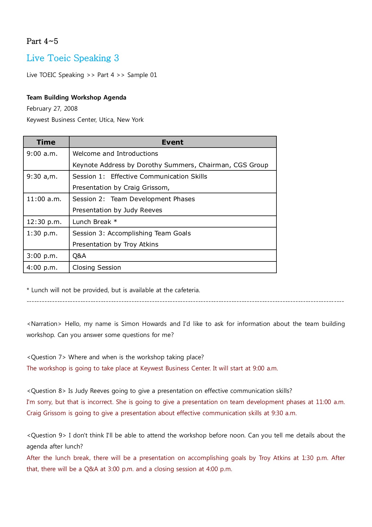 Live Toeic Speaking 4 - english - Page 1 - 34 | Flip PDF Online | PubHTML5