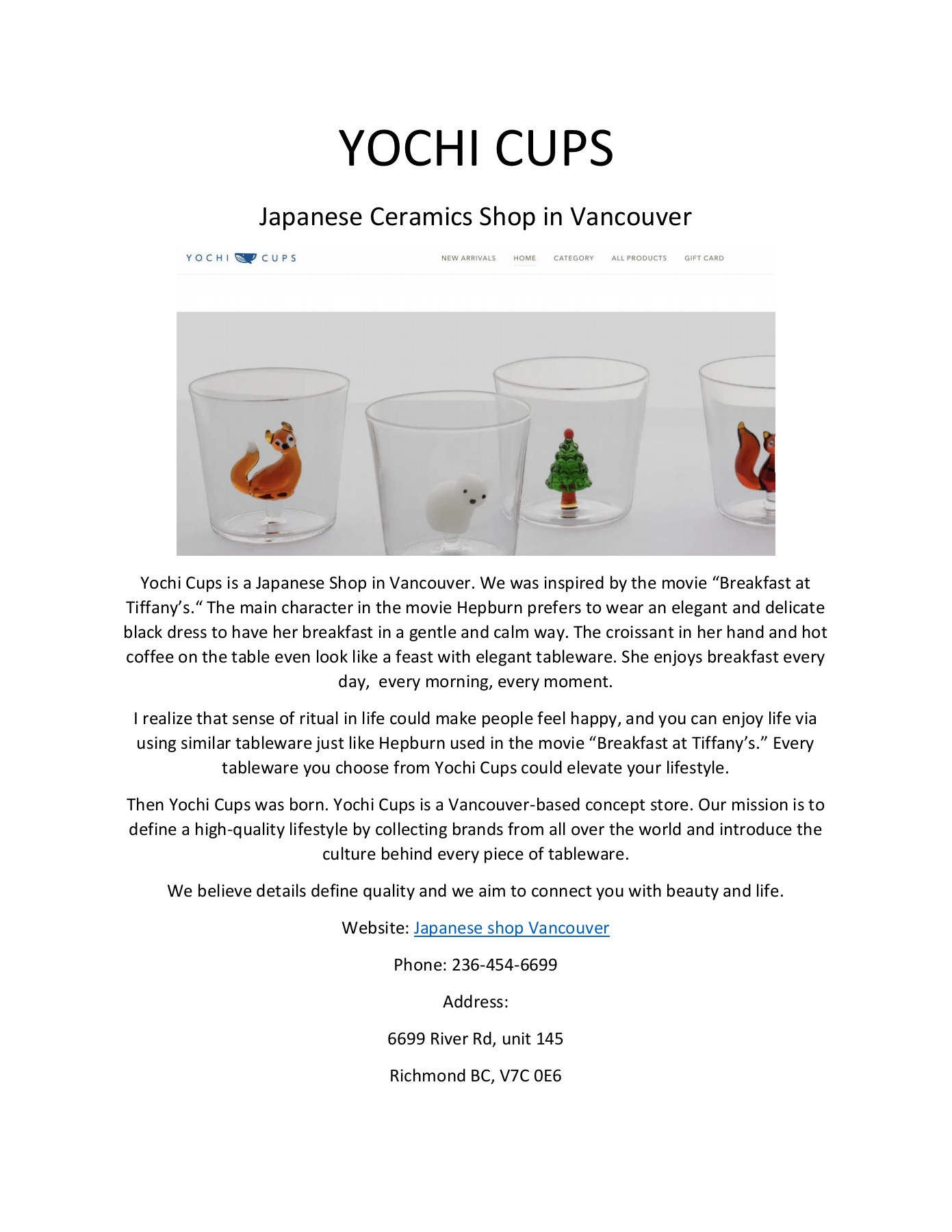 YOCHI CUPS - yochicups - Page 1 - 1 | Flip PDF Online | PubHTML5