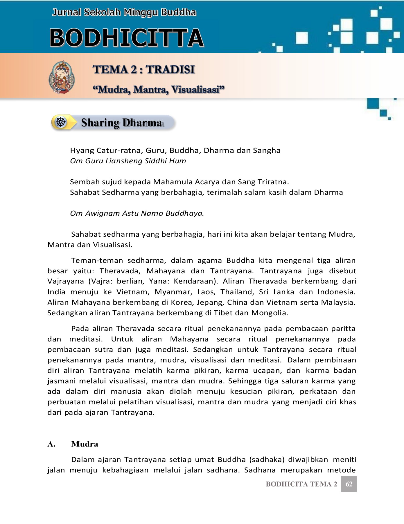 Boddhicita - Jurnal Guru Sekolah Minggu Buddha - Edisi 1 - Eko ...