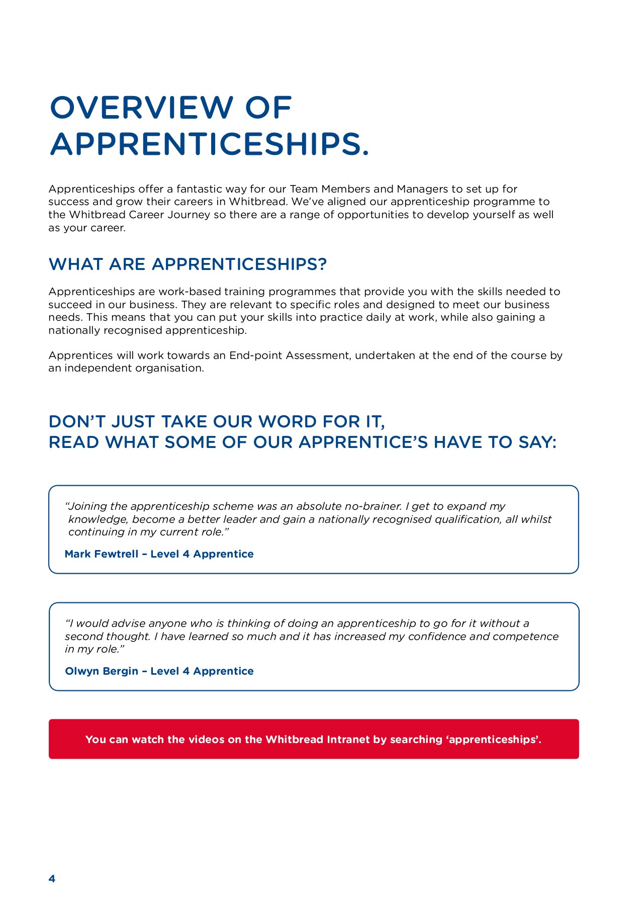 Whitbread Apprenticeship Guide – Support Centre - LifetimeDesign - Page ...