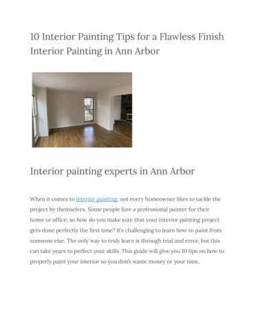 10 Interior Painting Tips for a Flawless Finish Interior Painting in ...