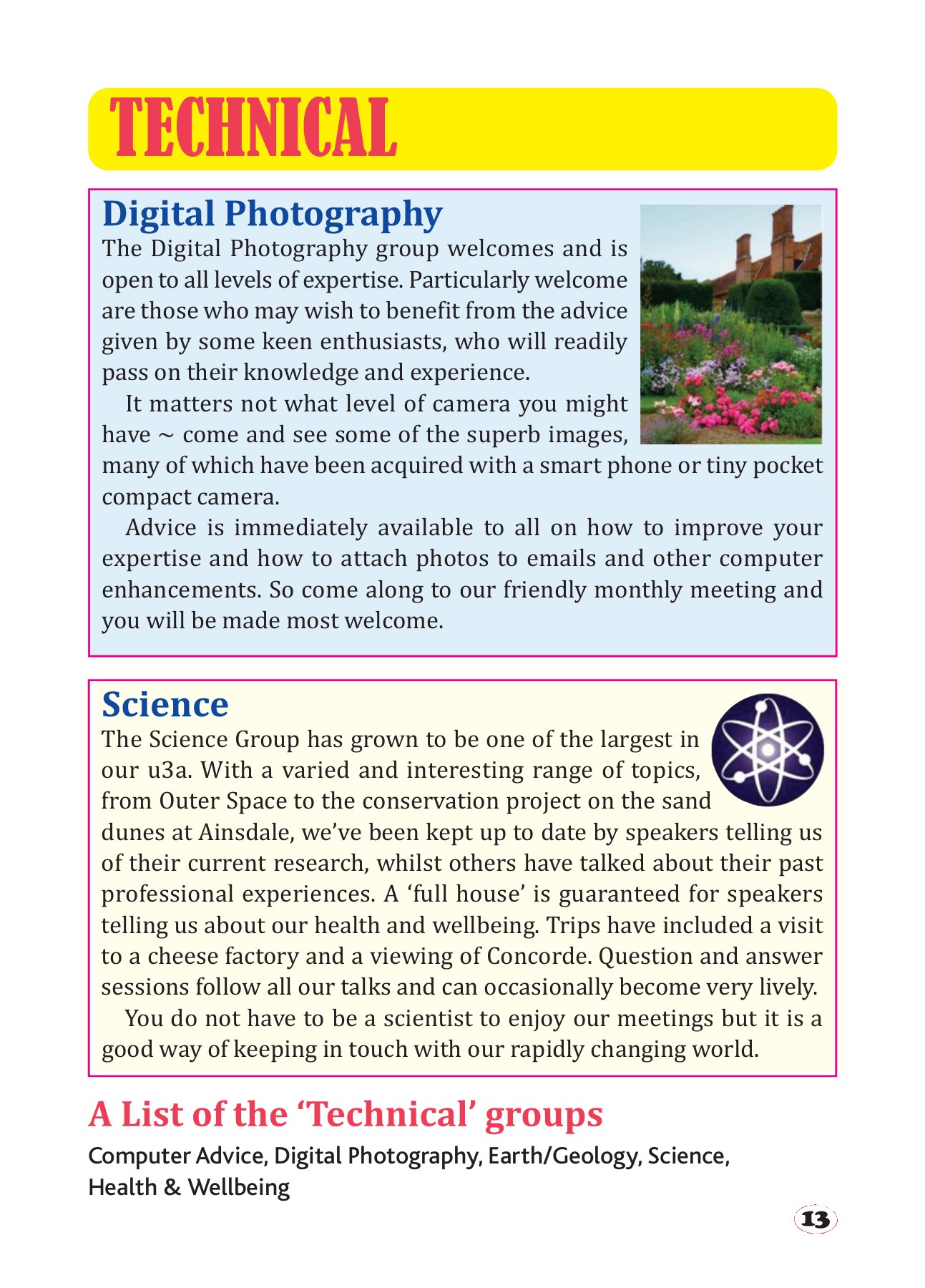 u3a brochure 20211018 - Aughton Ormskirk U3A - Page 13 | Flip PDF ...